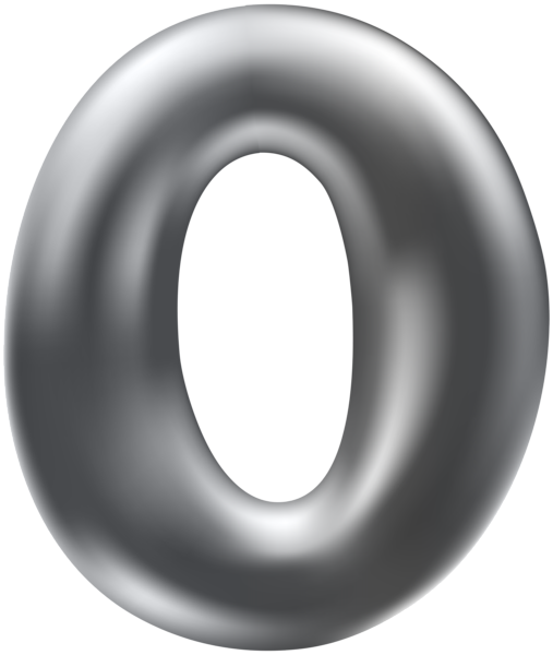 Number Zero Silver Transparent PNG Clip Art | Gallery Yopriceville ...