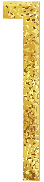 One Gold Transparent PNG Clip Art Image | Gallery Yopriceville - High ...
