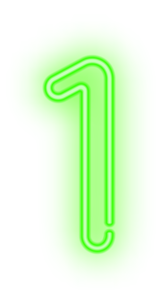 One Neon Green PNG Clip Art Image | Gallery Yopriceville - High-Quality ...