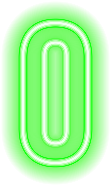 Zero Green Neon PNG Clipart | Gallery Yopriceville - High-Quality Free ...
