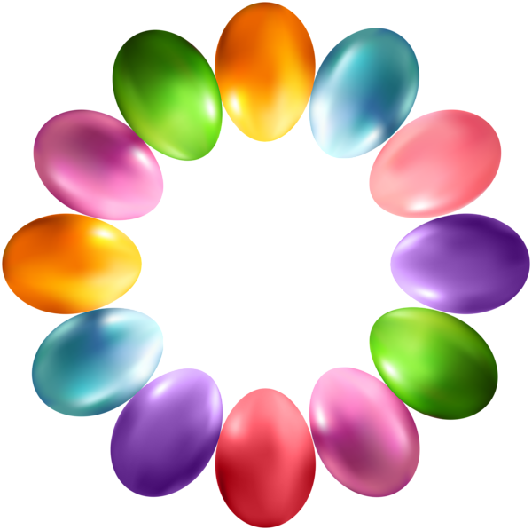 Easter Egg Frame Transparent PNG Clip Art | Gallery Yopriceville - High ...
