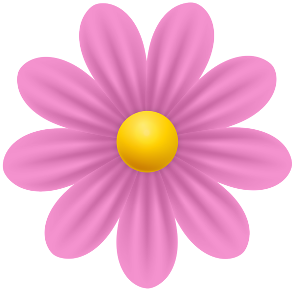 Daisy Pink Flower PNG Transparent Clipart | Gallery Yopriceville - High ...