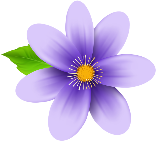 Purple Flower Clipart Free