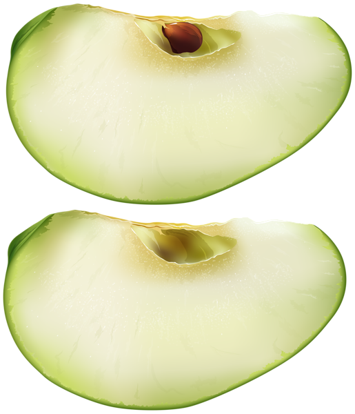 Green Apple Slices PNG Transparent Clipart | Gallery Yopriceville ...