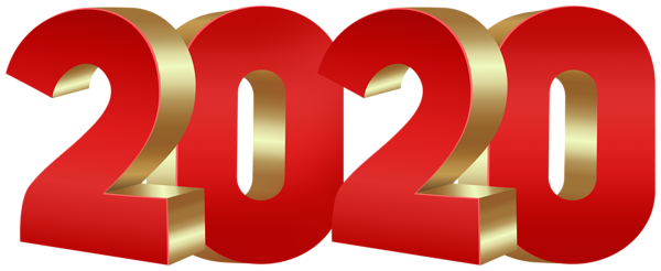 2020 Red Gold PNG Clip Art | Gallery Yopriceville - High-Quality Free ...