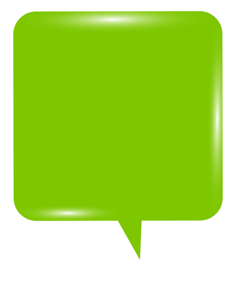 Bubble Speech Green PNG Clip Art Image | Gallery Yopriceville - High ...