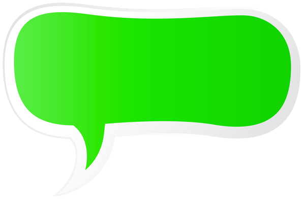 Speech Bubble Green PNG Clipart | Gallery Yopriceville - High-Quality ...