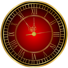 New Year Clock Red PNG Image | Gallery Yopriceville - High-Quality Free ...