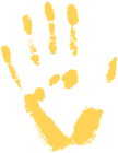 Yellow Handprint Free PNG Clip Art Image | Gallery Yopriceville - High ...
