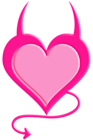 Transparent Pink Devil Heart PNG Picture | Gallery Yopriceville - High ...