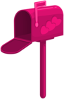 Valentines Day Pink Mailbox PNG Clipart | Gallery Yopriceville - High ...